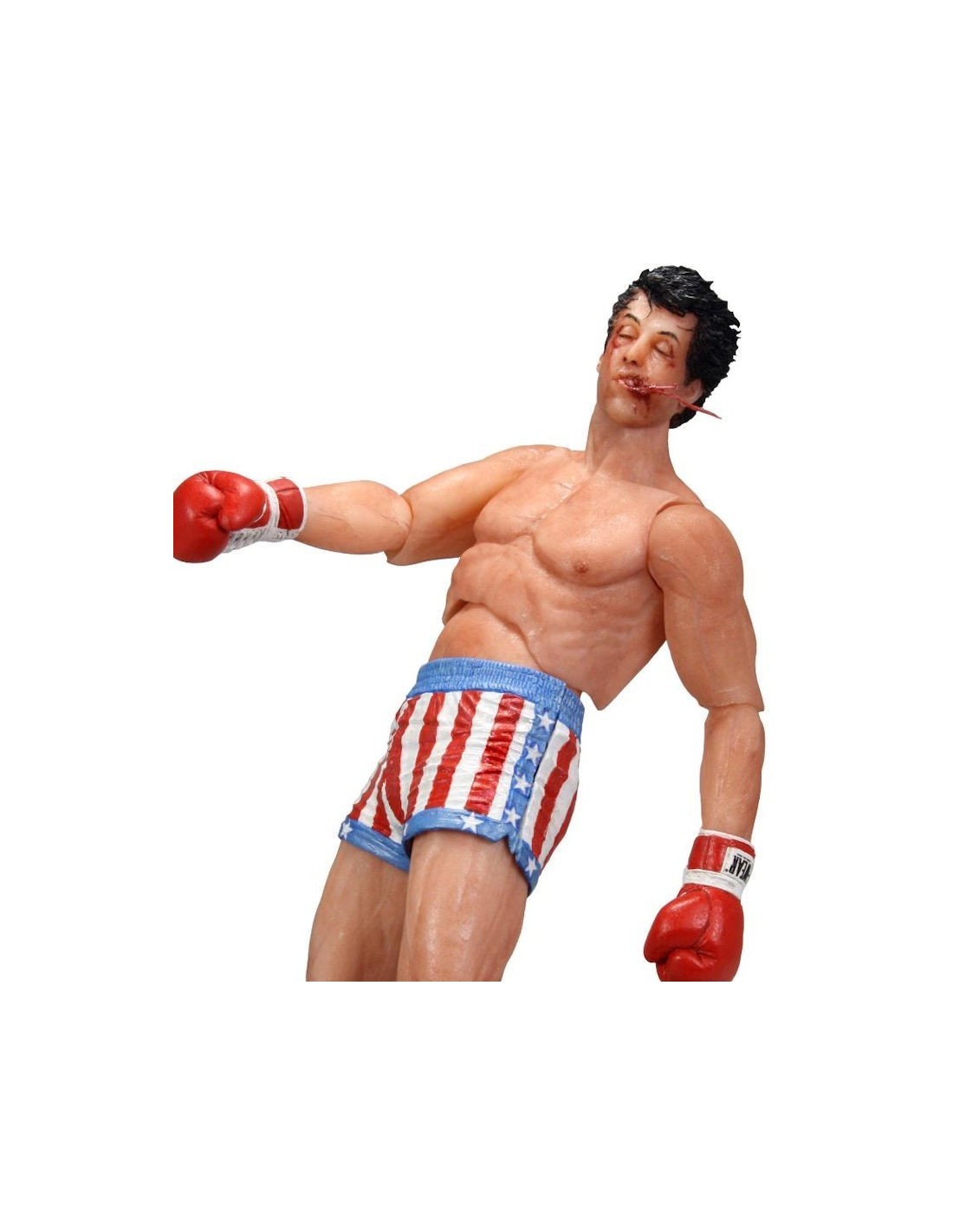 NECA ROCKY BALBOA Serie 2 ROCKY 4 SYLVESTER STALLONE BLOOD VER. FIGHT NEW!!