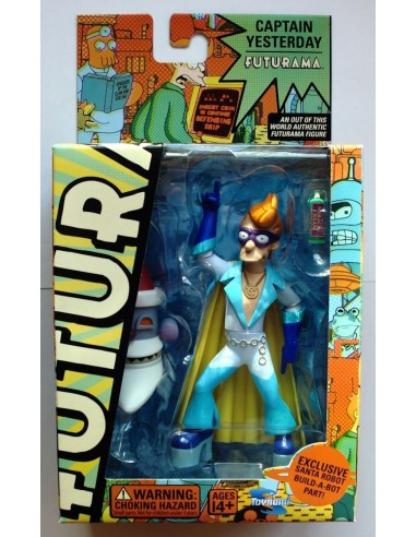 TOYNAMI FUTURAMA ACTION FIGURE CAPTAIN YESTERDAY NEW NUOVO