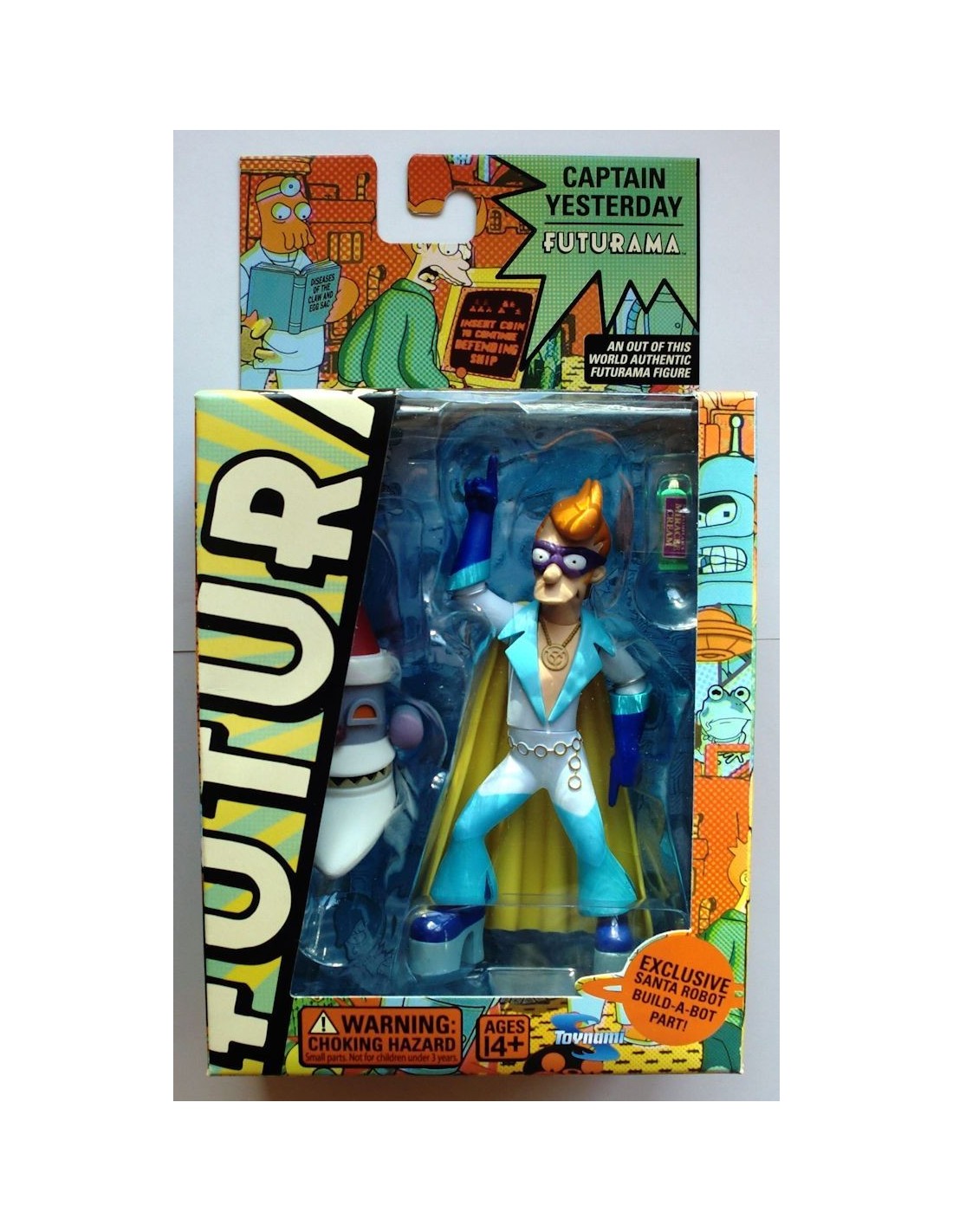 TOYNAMI FUTURAMA ACTION FIGURE CAPTAIN YESTERDAY NEW NUOVO