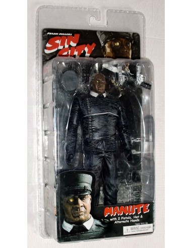 NECA SIN CITY ACTION FIGURE MANUTE COLOR + PISTOLS HAT HANDS NEW in ...