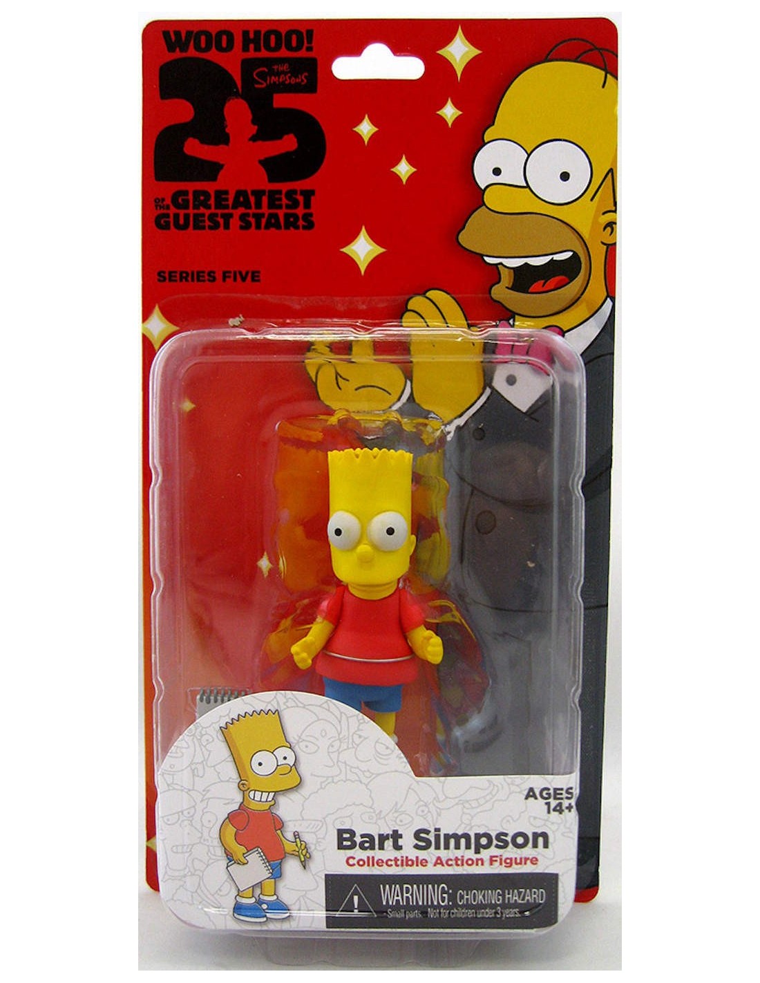 NECA THE SIMPSONS 25TH ANNIVERSARY S. 5 BART SIMPSON FIGURE NEW