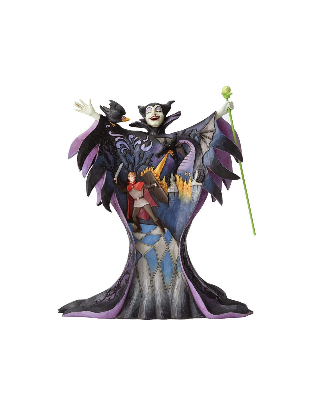 DISNEY TRADITIONS ENESCO - MALEFICA RESIN FIGURE "MALEVOLENT MADNESS" NEW