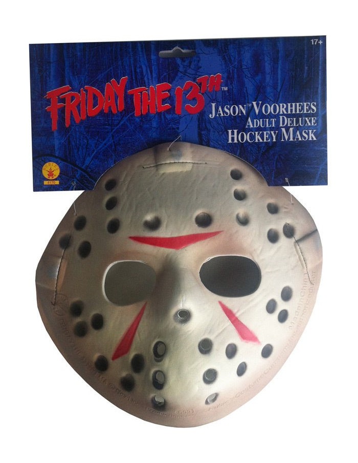 RUBIES FRIDAY 13TH JASON VOORHEES FOAM MASK REPLICA HORROR NUOVA