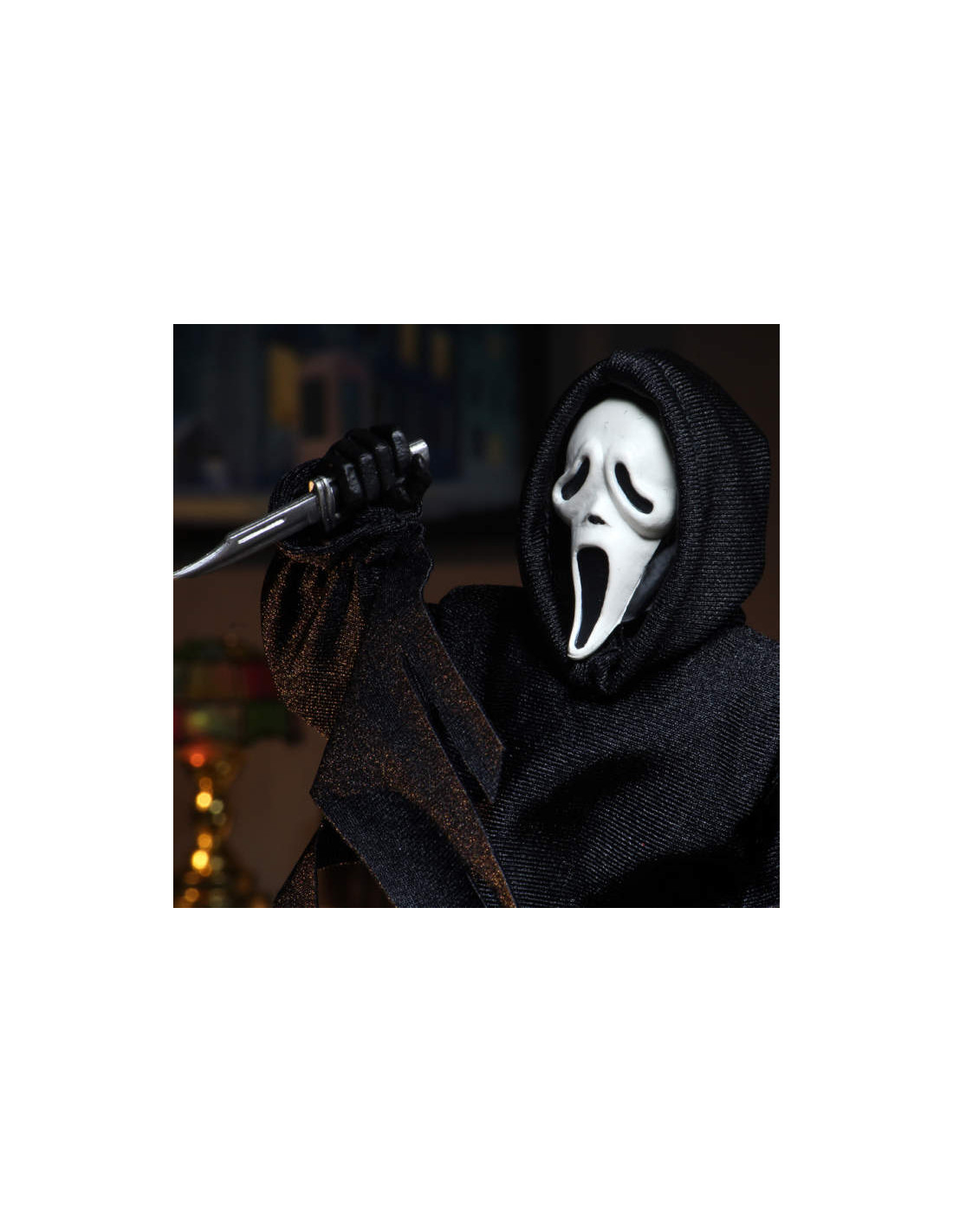 NECA SCREAM UPDATED GHOSTFACE FIGURE DOLL 8" RETRO CLOTHED FIGURE NEW
