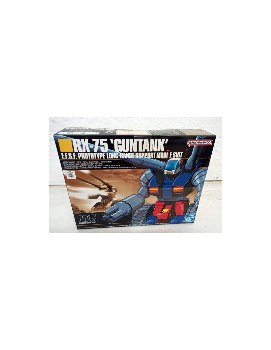 BANDAI Model Kit GUNDAM RX 75 GUNTANK SC 1/144 NEW gun tank RX 78 2 CANNON