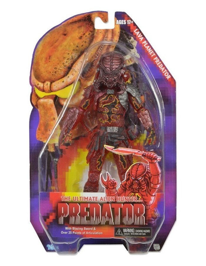 NECA PREDATOR SERIES 10 LAVA PLANET PREDATOR NEW IN BLISTER 2 PREDATORS