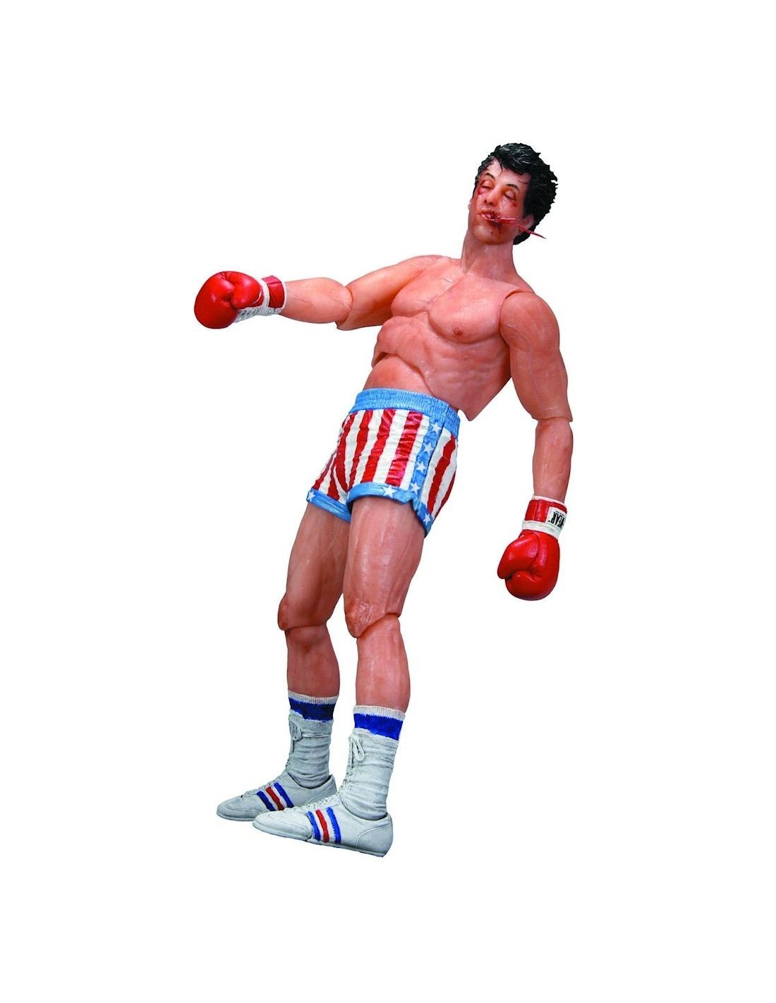 NECA ROCKY BALBOA Serie 2 ROCKY 4 SYLVESTER STALLONE BLOOD VER. FIGHT NEW!!